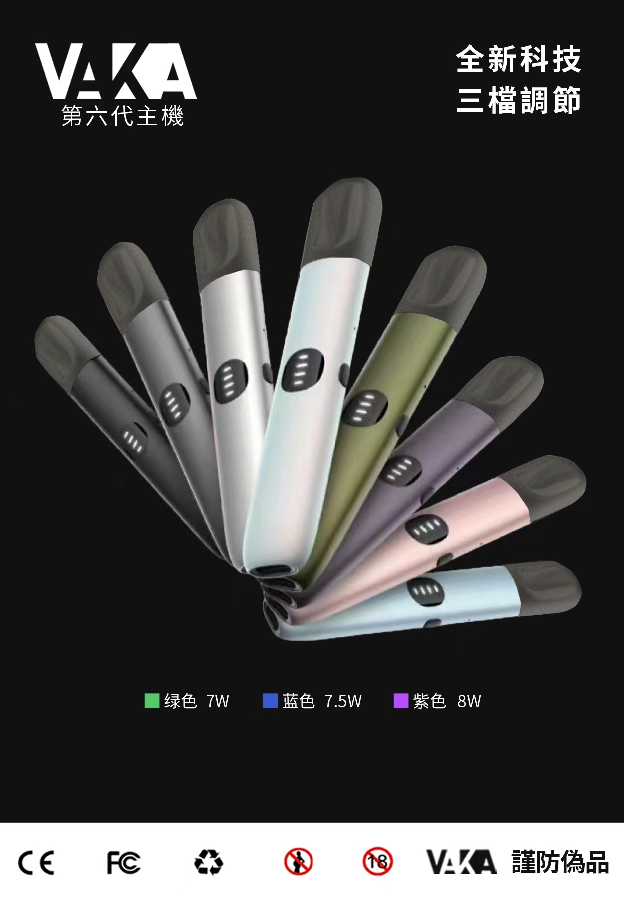 🔥新品上市🔥【非賣品】VAKA六代主機 三擋調節 數顯潮汐燈-通配五六代彈-悅刻RELX六代 - sp2糖小寶糖果店